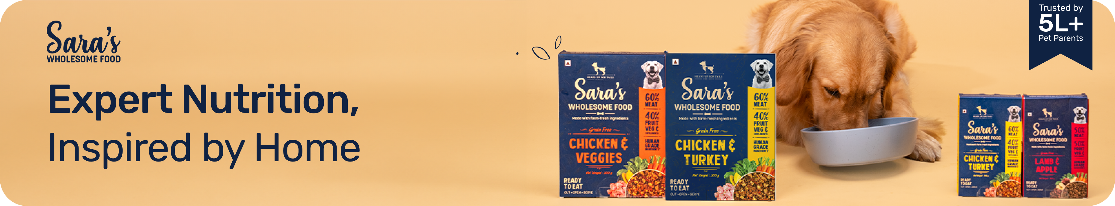 Sara's Wholesome Farm Fresh Dog Food Starting at ₹99 – Heads Up For Tails