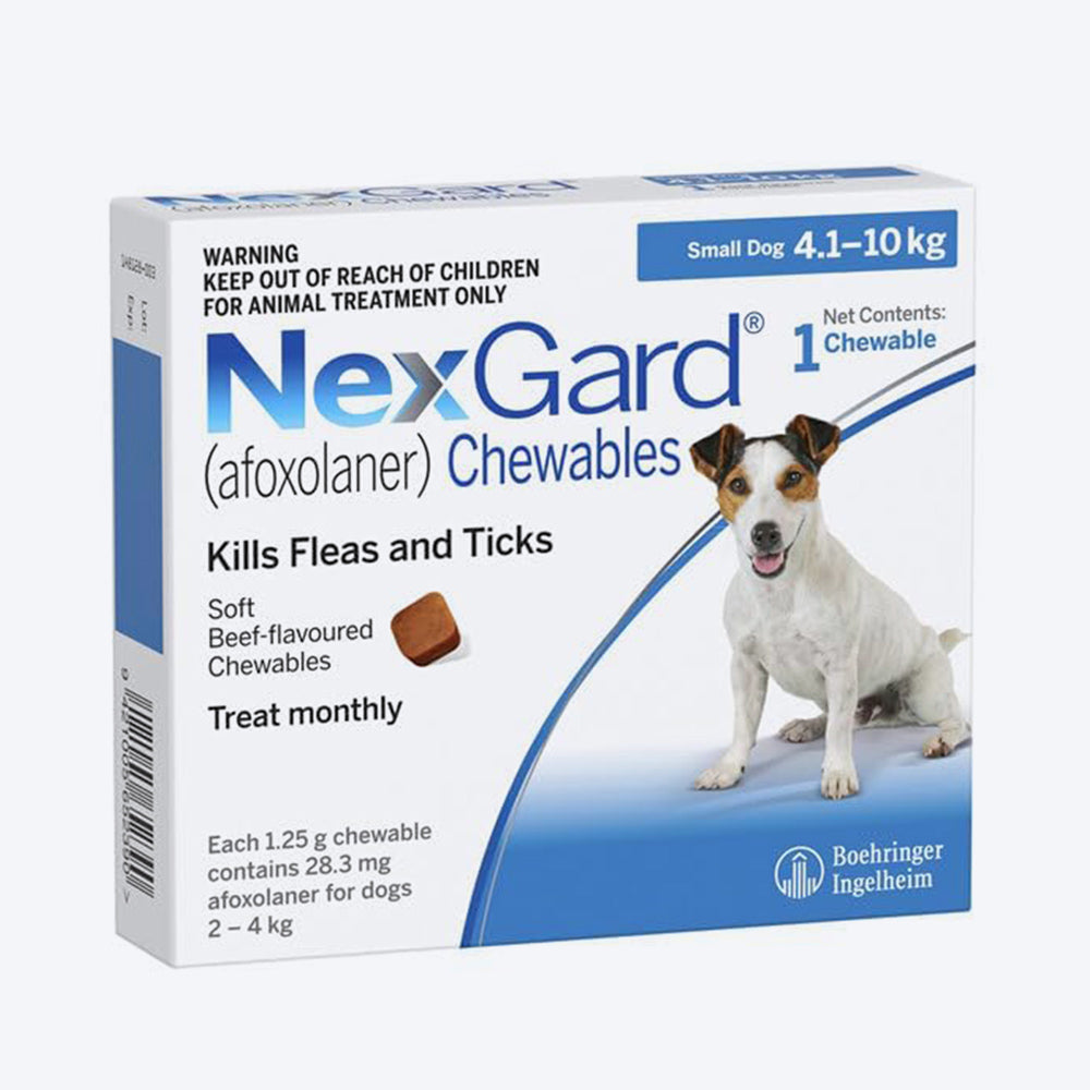 NexGard Tick & Flea Chewable Tablets for Dogs | 3 Pack – Heads Up For Tails