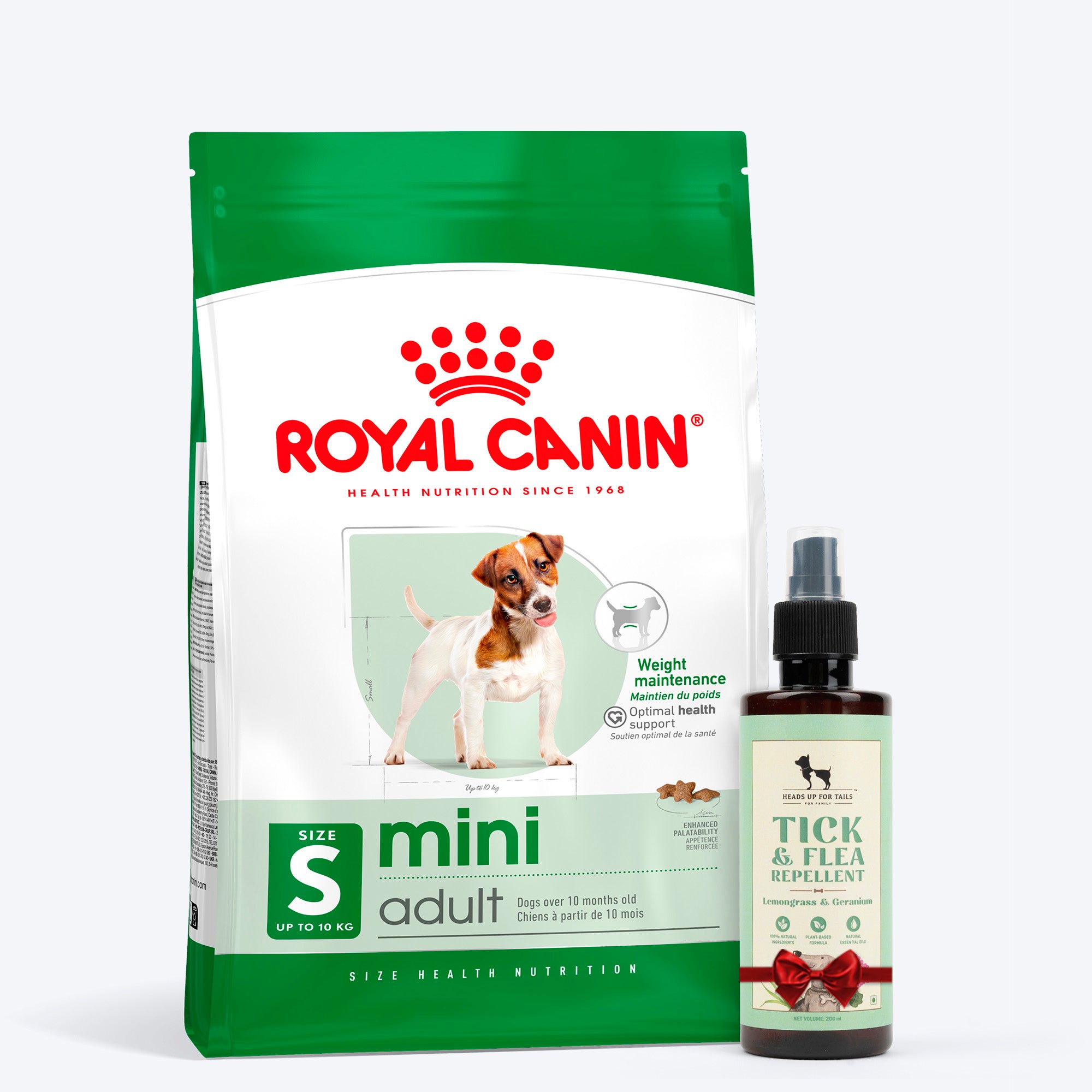 Royal Canin Mini Adult Food & HUFT Anti-Tick Care Combo - 8 kg – Heads ...